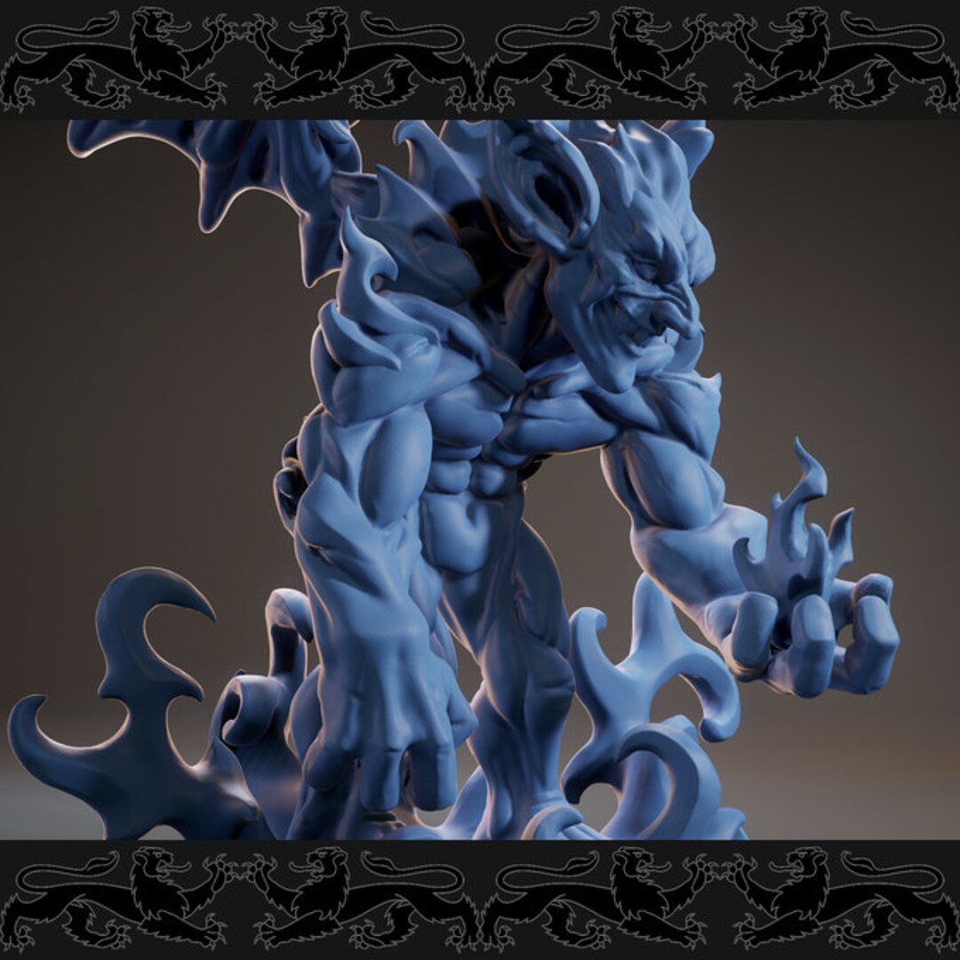 28mm Fire Mephit | Dnd Miniatures | Dungeons & Dragons Miniatures ...