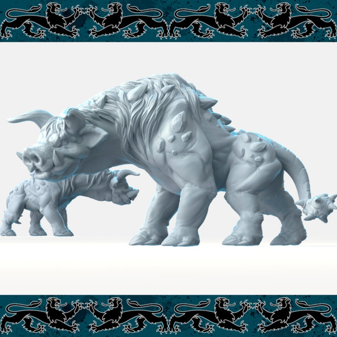 28mm Catoblepas | Dnd Miniatures | Dungeons & Dragons Miniatures ...