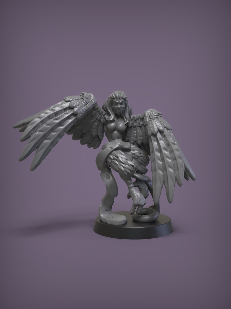 28mm Harpy Dnd Miniatures Dungeons & Dragons Miniatures - Etsy