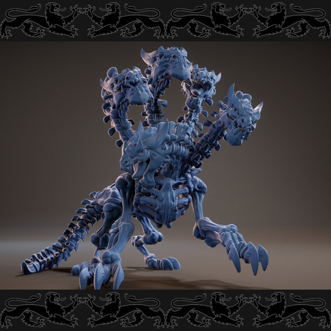 28mm Undead Skeleton Hydra Dnd Miniatures Dungeons & - Etsy