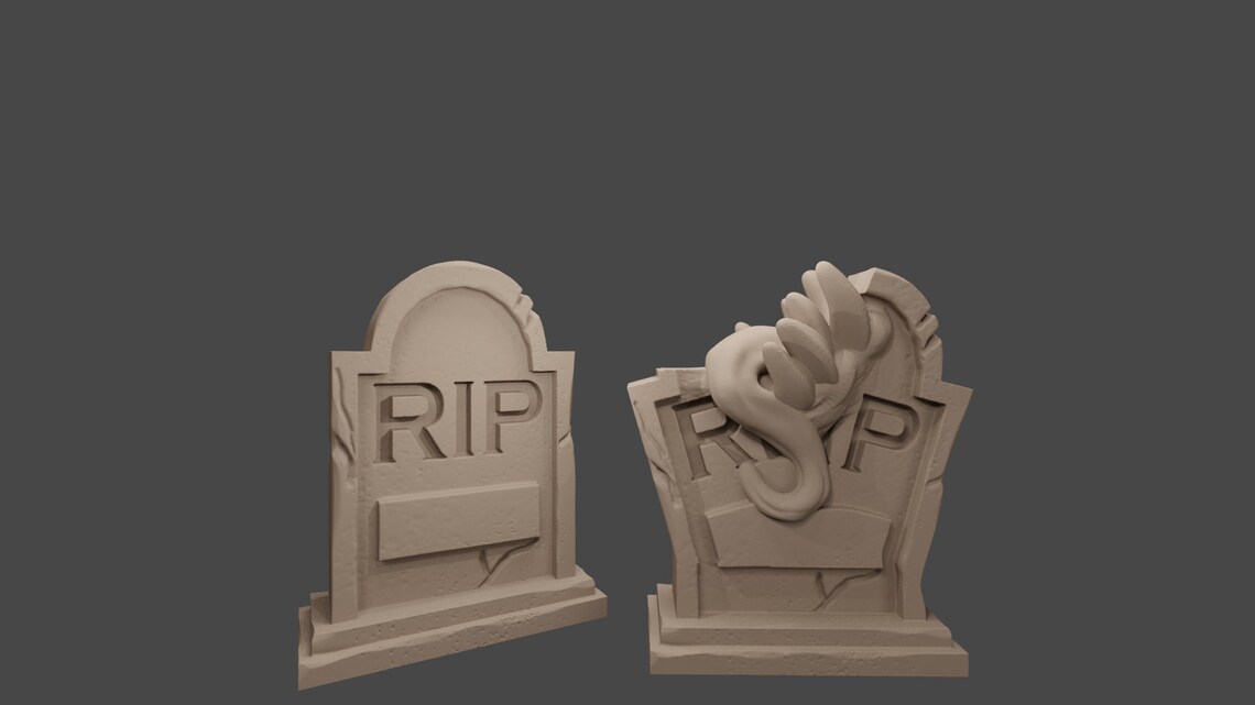 28mm 2 Styles of Gravestone Mimics Dnd Miniatures Dungeons - Etsy