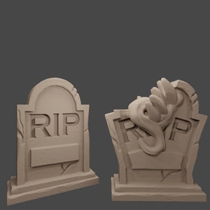 28mm 2 Styles of Gravestone Mimics Dnd Miniatures Dungeons - Etsy
