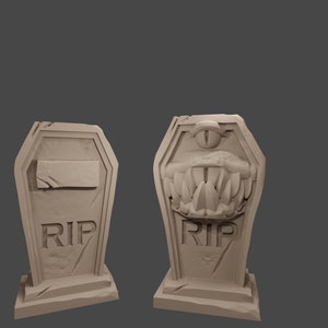 28mm 2 Styles of Gravestone Mimics Dnd Miniatures Dungeons - Etsy