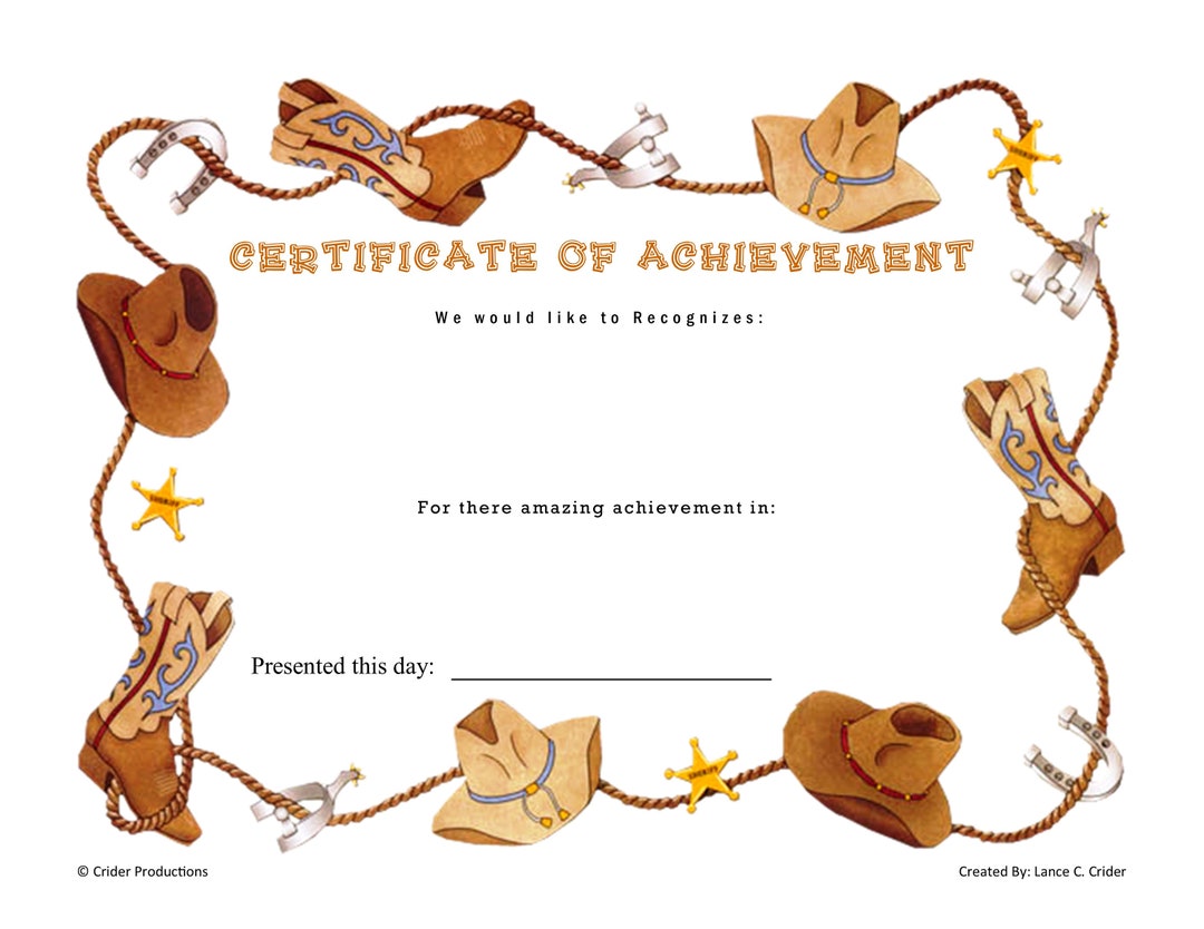 Western Achievement Awards - Etsy