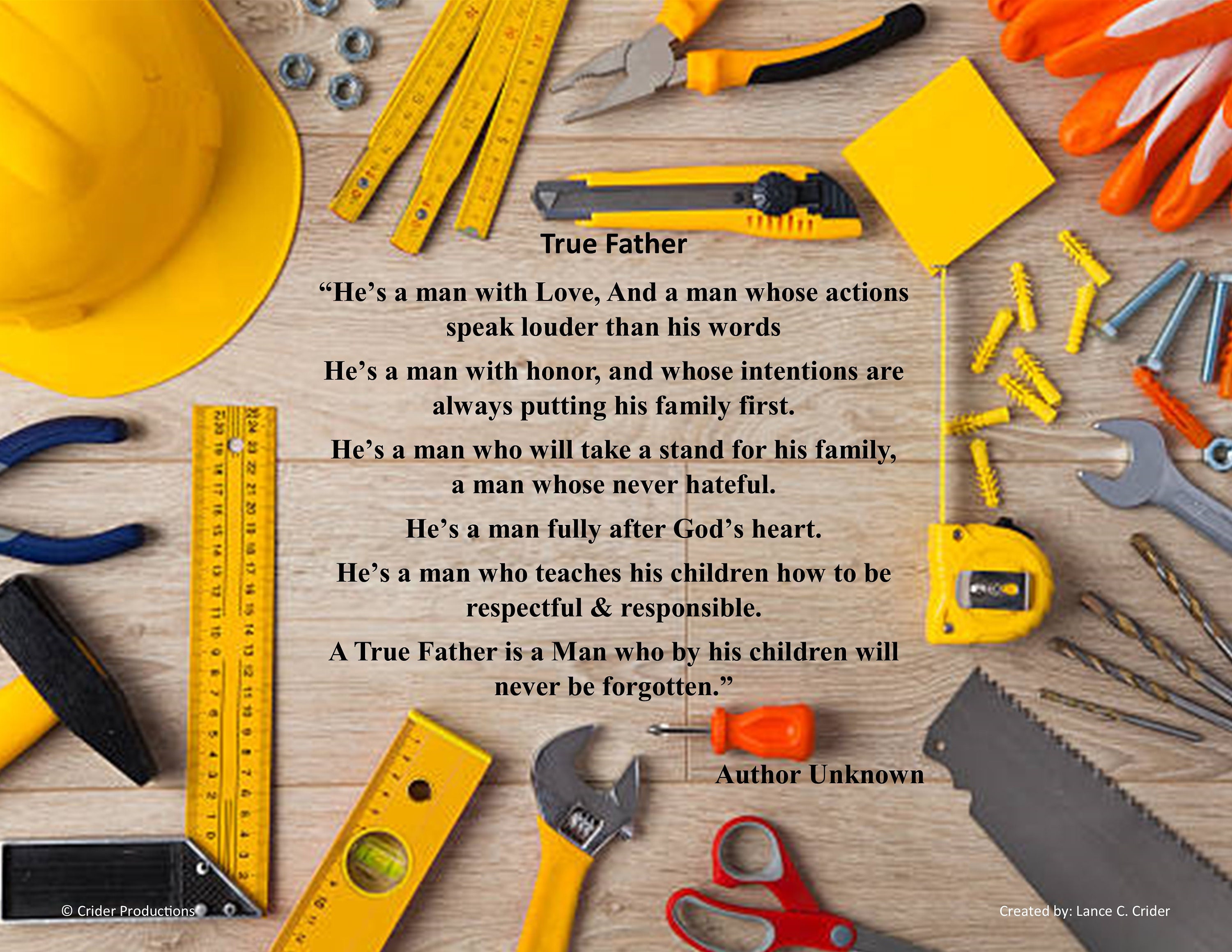 True Father Poem - Etsy