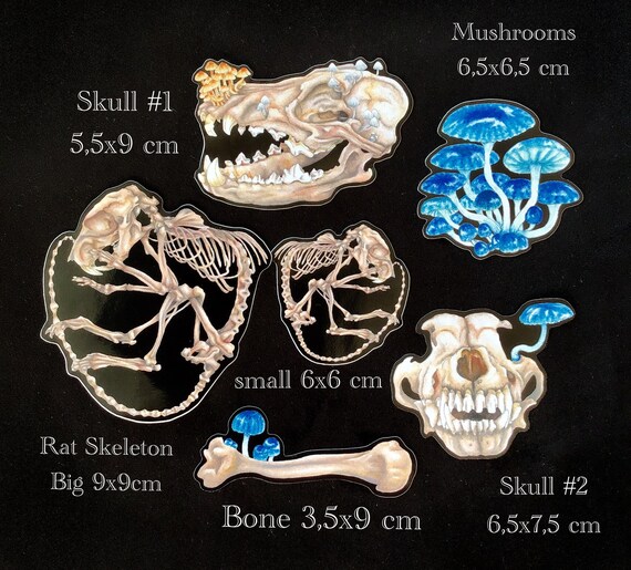 Stickers, Labels & Tags Paper & Party Supplies Bone vinyl sticker pack ...