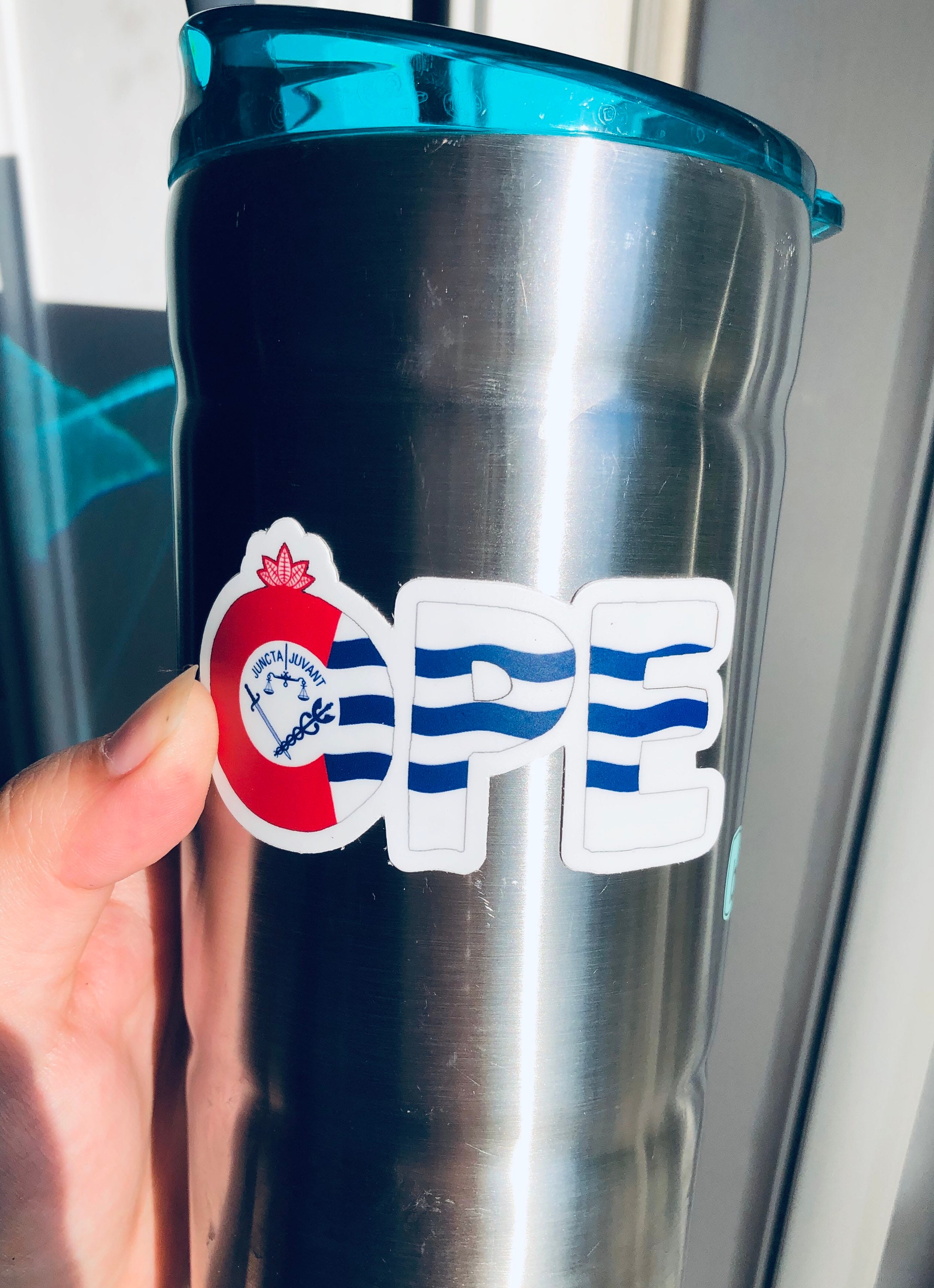 Cincinnati Flag Ope Sticker | Cincinnati Flag Sticker | Cincy Flag ...