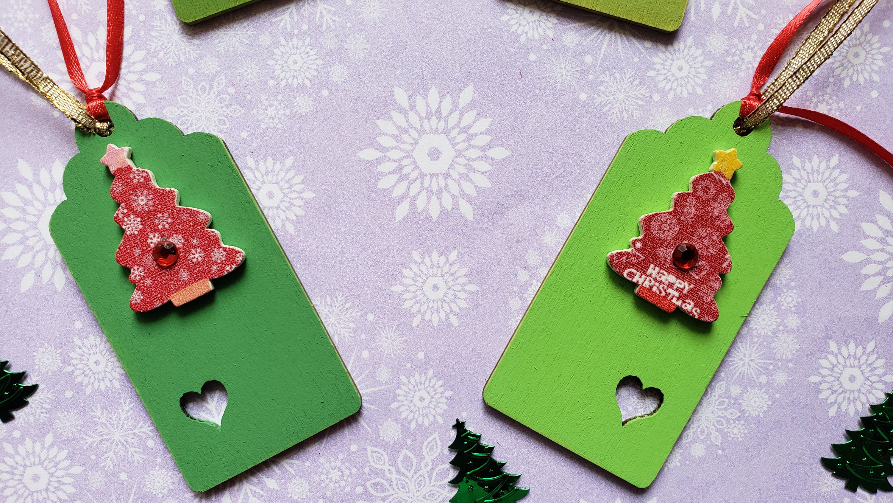 Christmas Gift Tags/ Gift Wrapping/ Gift Tags Set of 4 - Etsy
