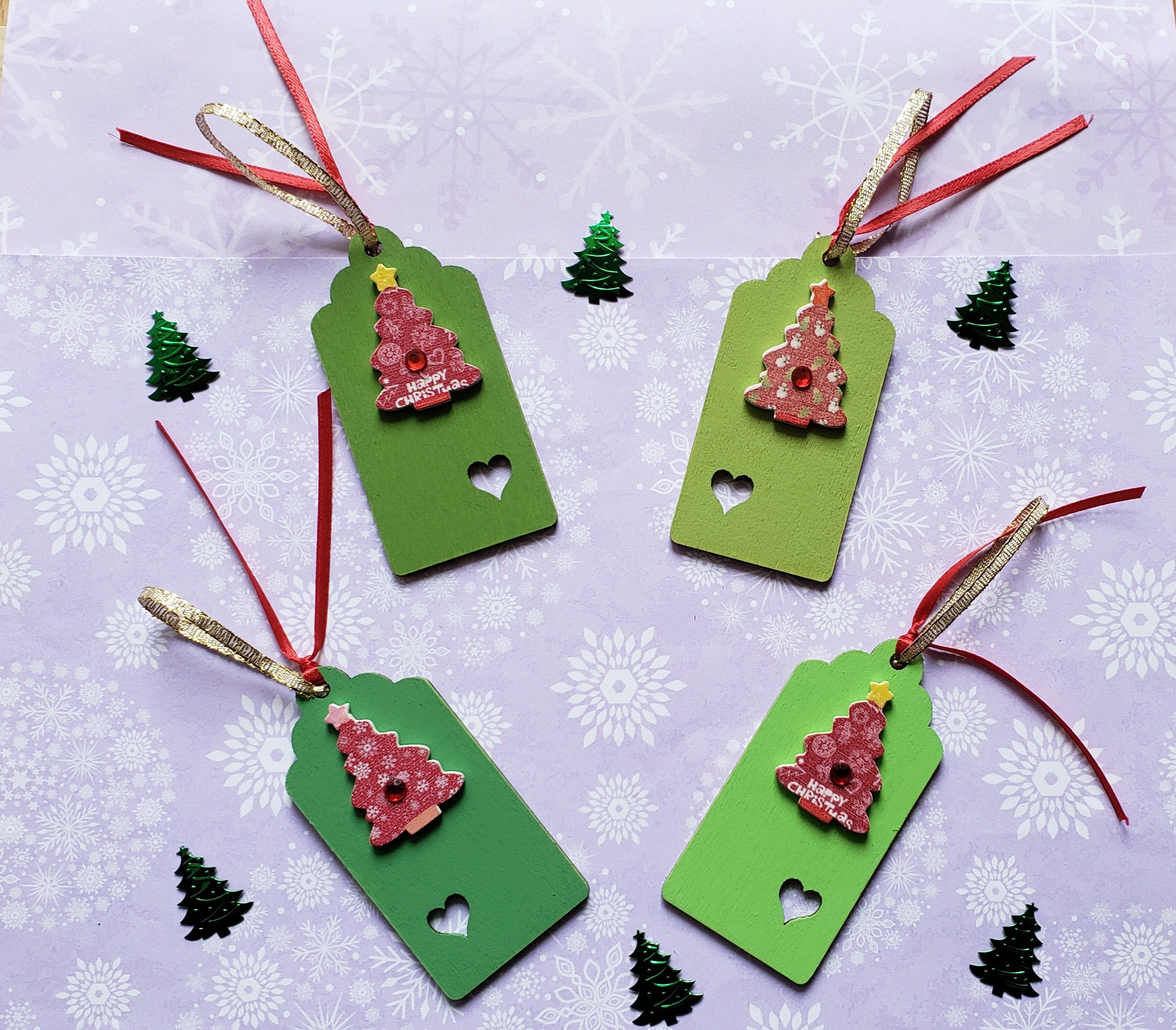 Christmas Gift Tags/ Gift Wrapping/ Gift Tags Set of 4 - Etsy