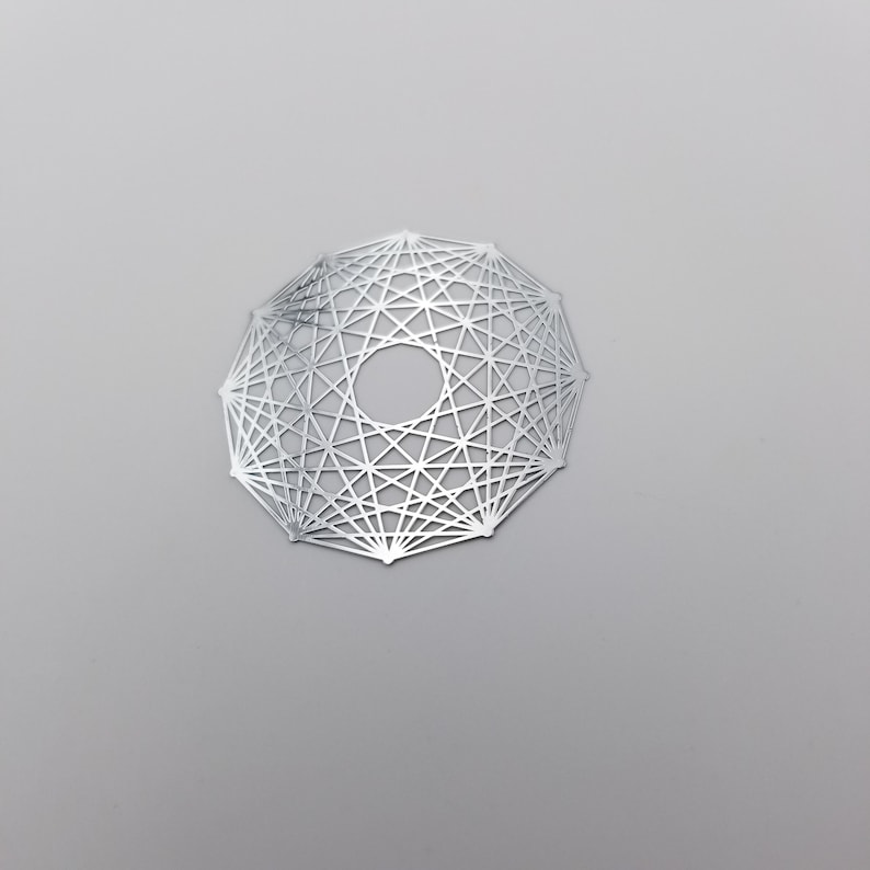 7) Dodecagram 12 Pointed Polygon Vortex Star Orgonite Metal Sticker ...