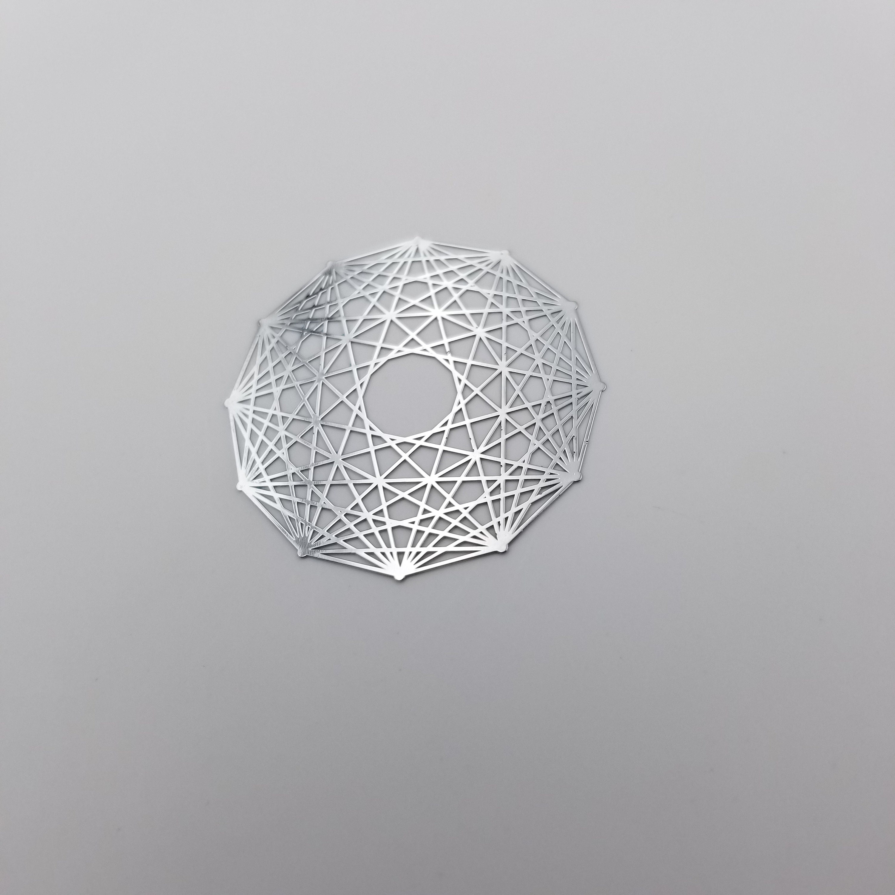 7 Dodecagram 12 Pointed Polygon Vortex Star Orgonite Metal - Etsy