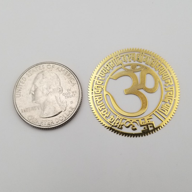 24) Om Aum Orgonite Metal Sticker Sacred Geometry Metal Symbols Om ...