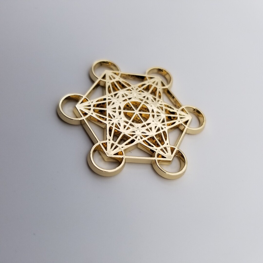 Metatrons Cube Metal Charm for Orgonite Sacred Geometry Archangel ...