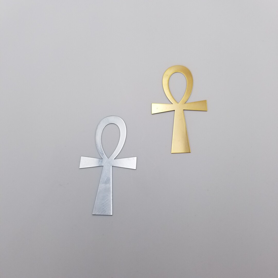 41) Egyptian Ankh Cross Key of Life Orgonite Metal Sticker Sacred ...