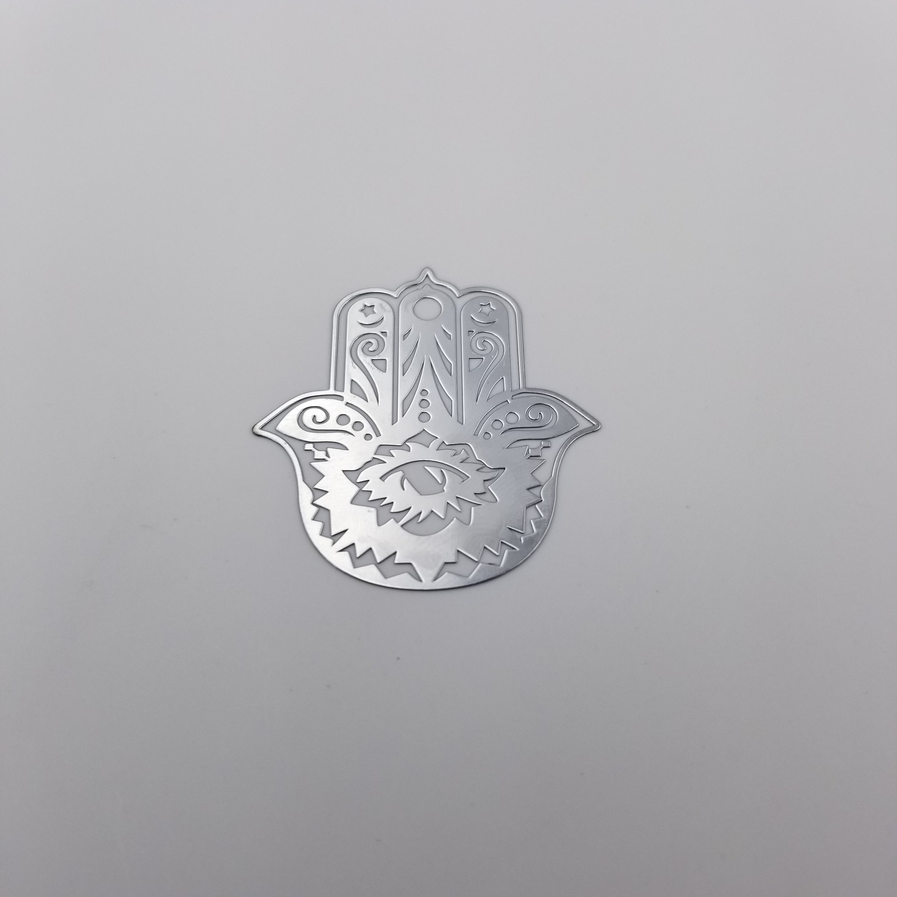40) Hamsa Orgonite Metal Sticker Sacred Geometry Metal Symbols Hamsa ...