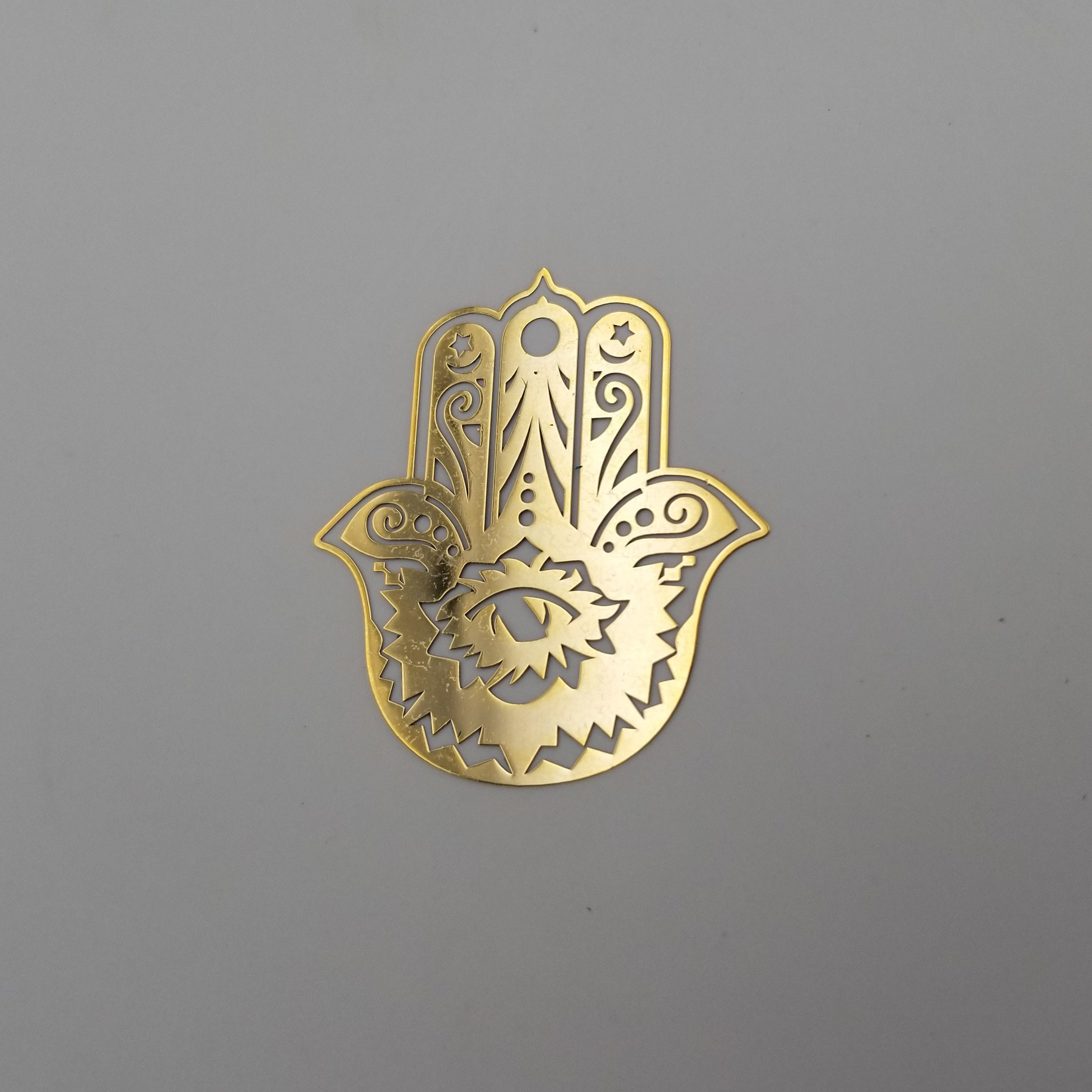 40) Hamsa Orgonite Metal Sticker Sacred Geometry Metal Symbols Hamsa ...