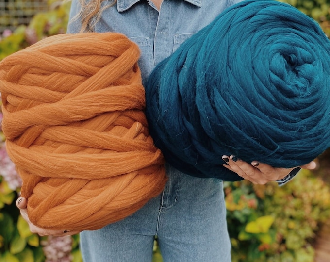 Chunky Arm Knitting Yarn for Armknit DIY Projects 100% Merino Wool - Etsy