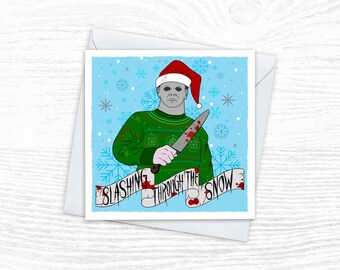 Christmas Horror Card | Etsy