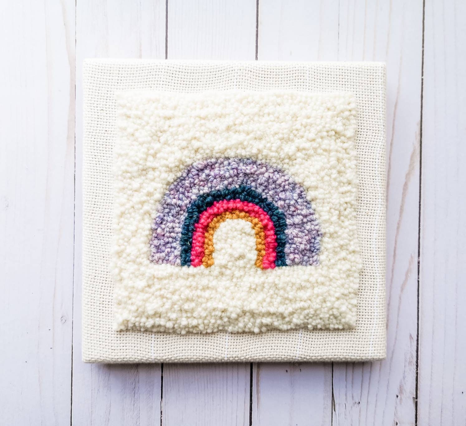 DIY Punch Needle Kit Rainbow /learn to Punch Needle /DIY | Etsy