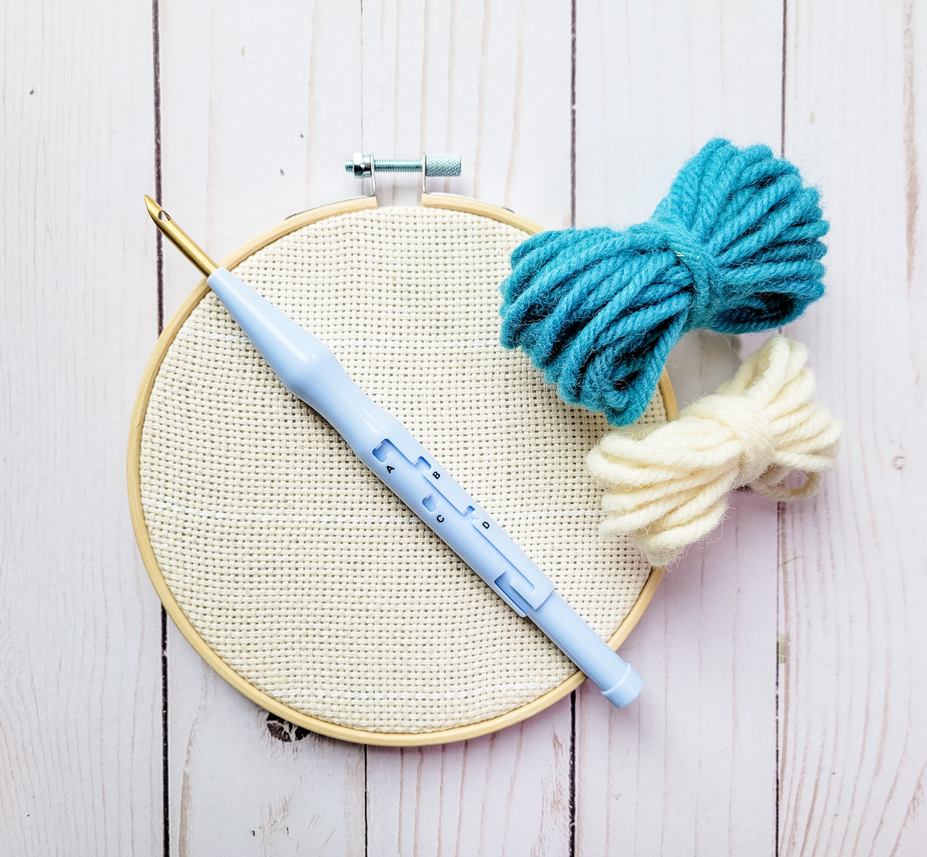 DIY Punch Needle Kit Holiday Winter Snowflake / Learn to - Etsy