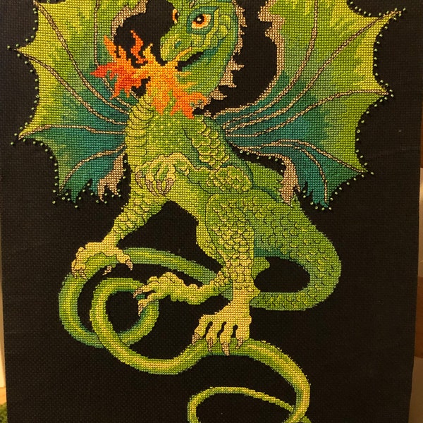 Dragon Cross Stitch - Etsy UK