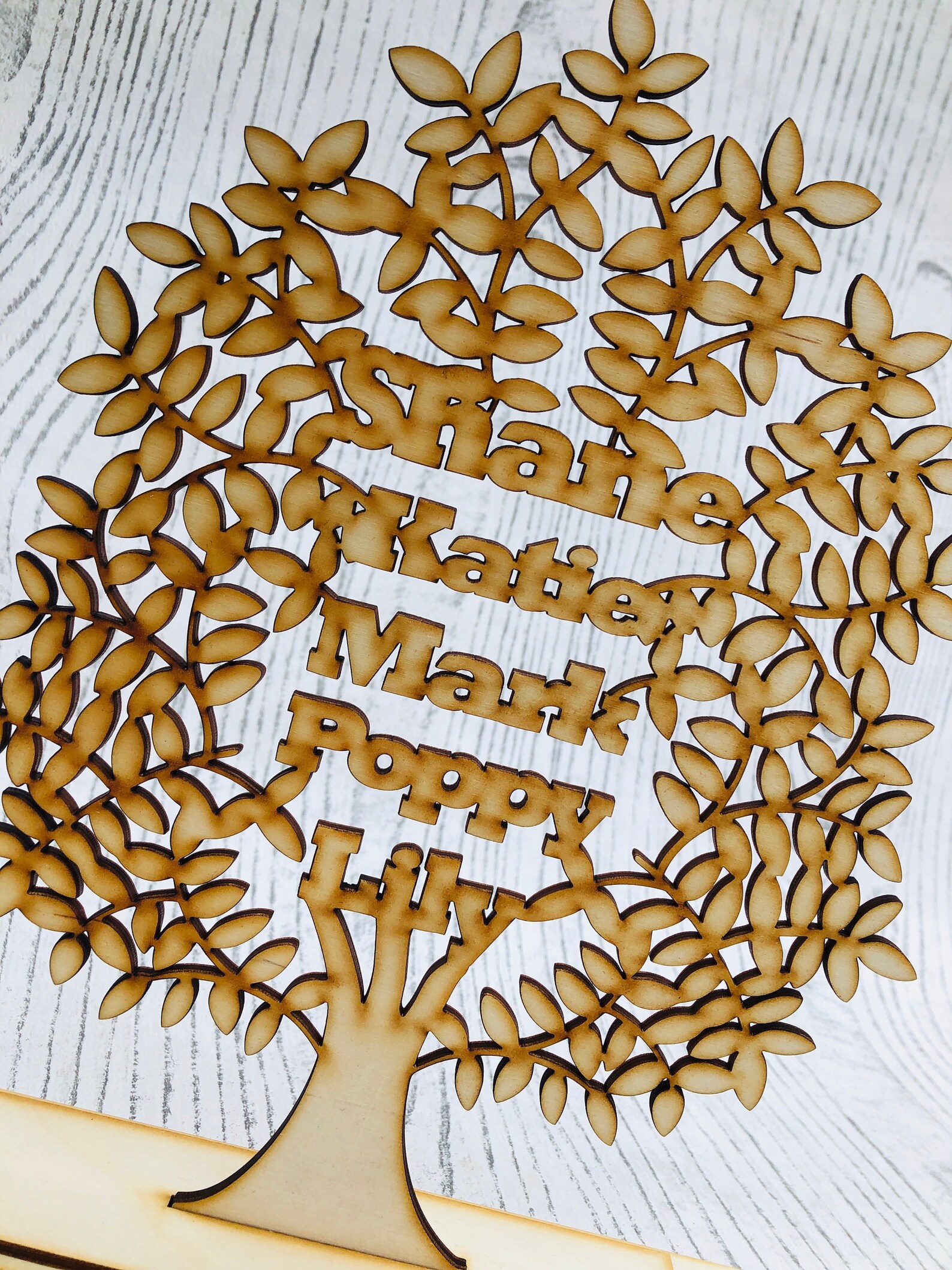 Wooden Family Tree | Etsy