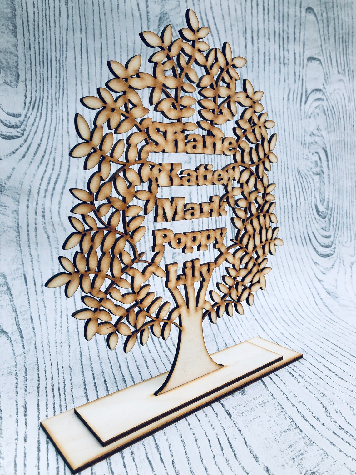 Wooden Family Tree | Etsy