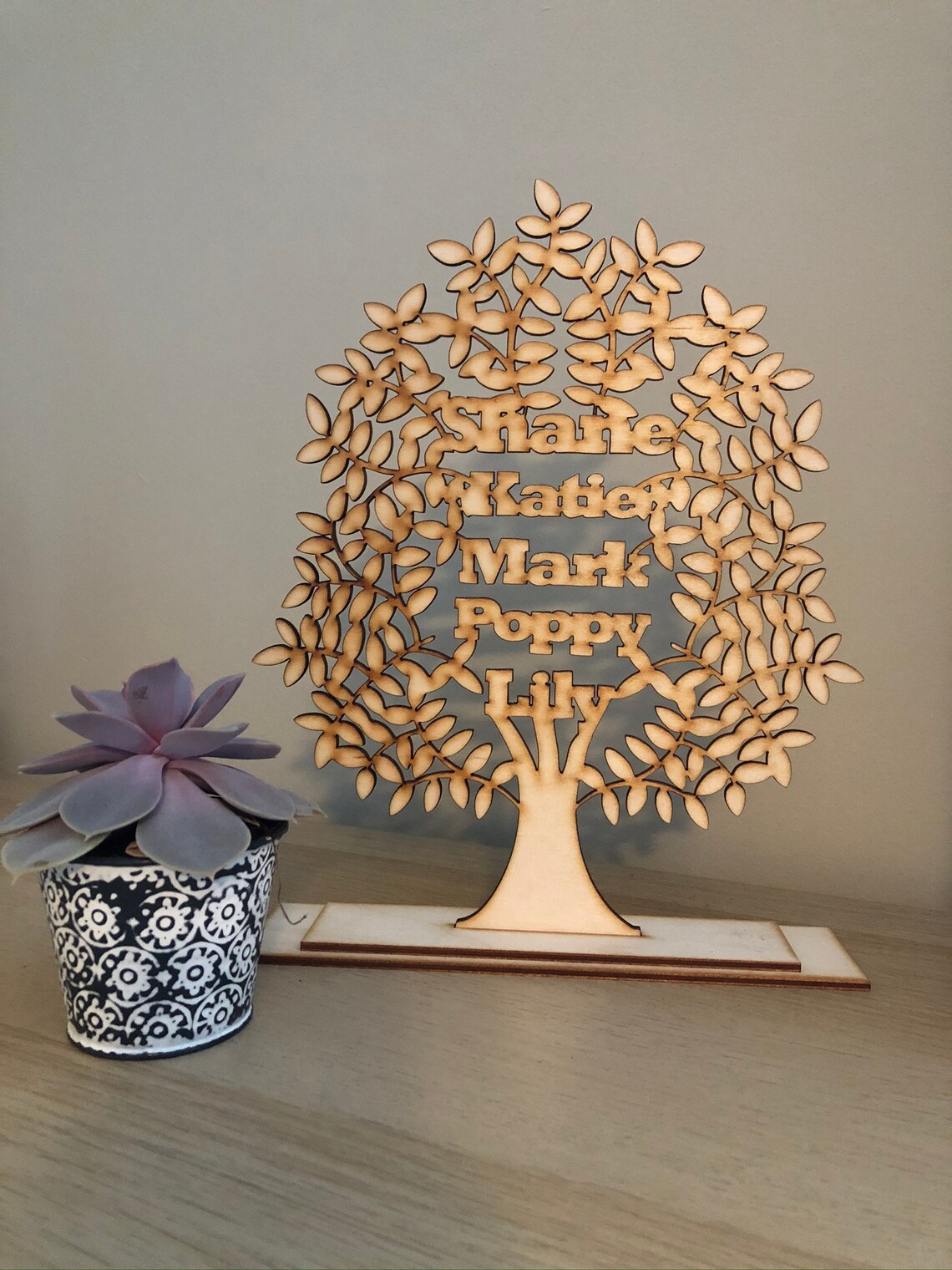 Wooden Family Tree | Etsy