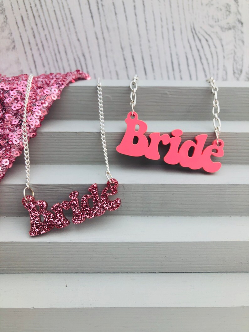 Bride Laser Cut Necklace - Etsy