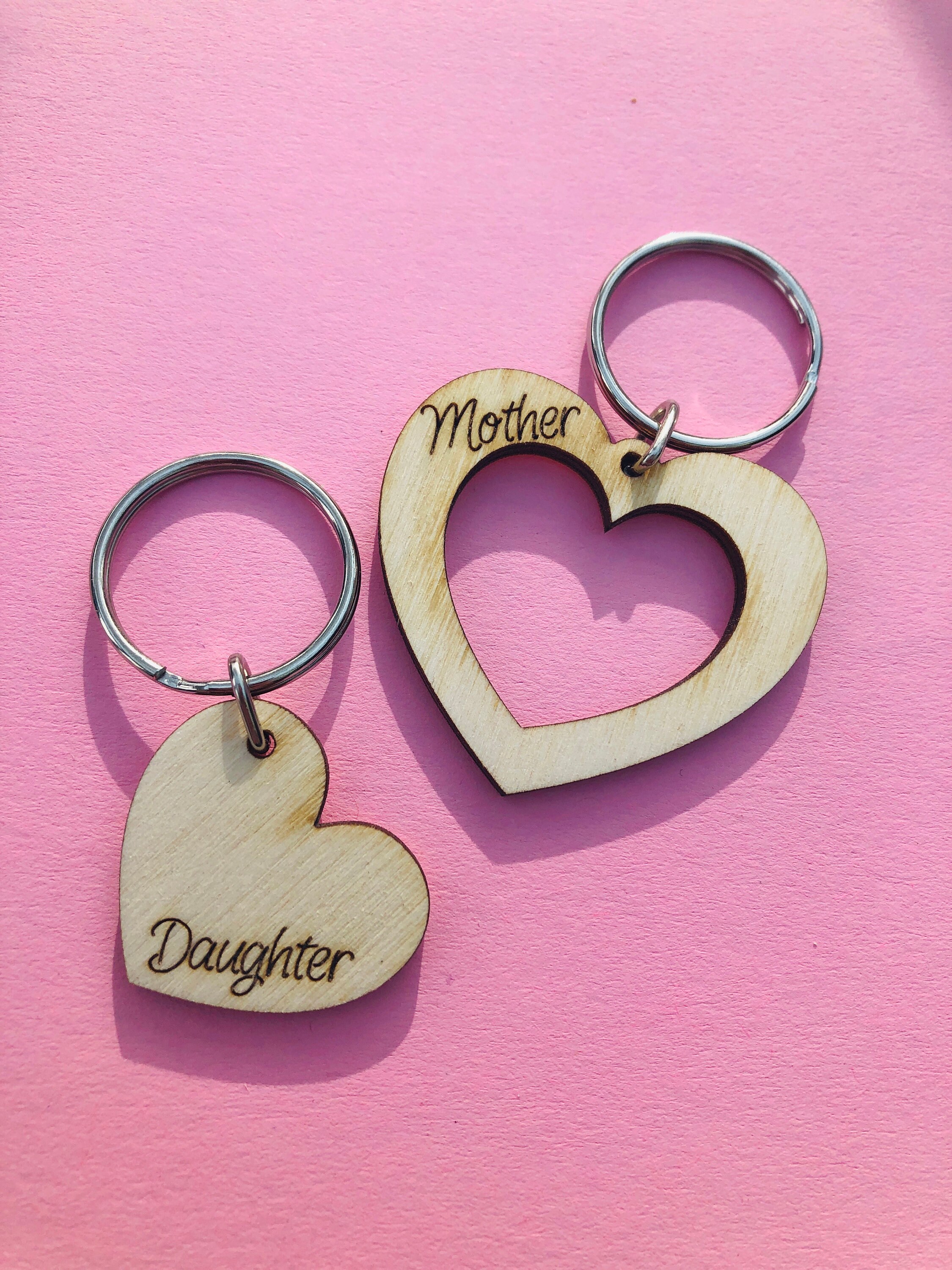 Mother Daughter Key Ring - Etsy UK