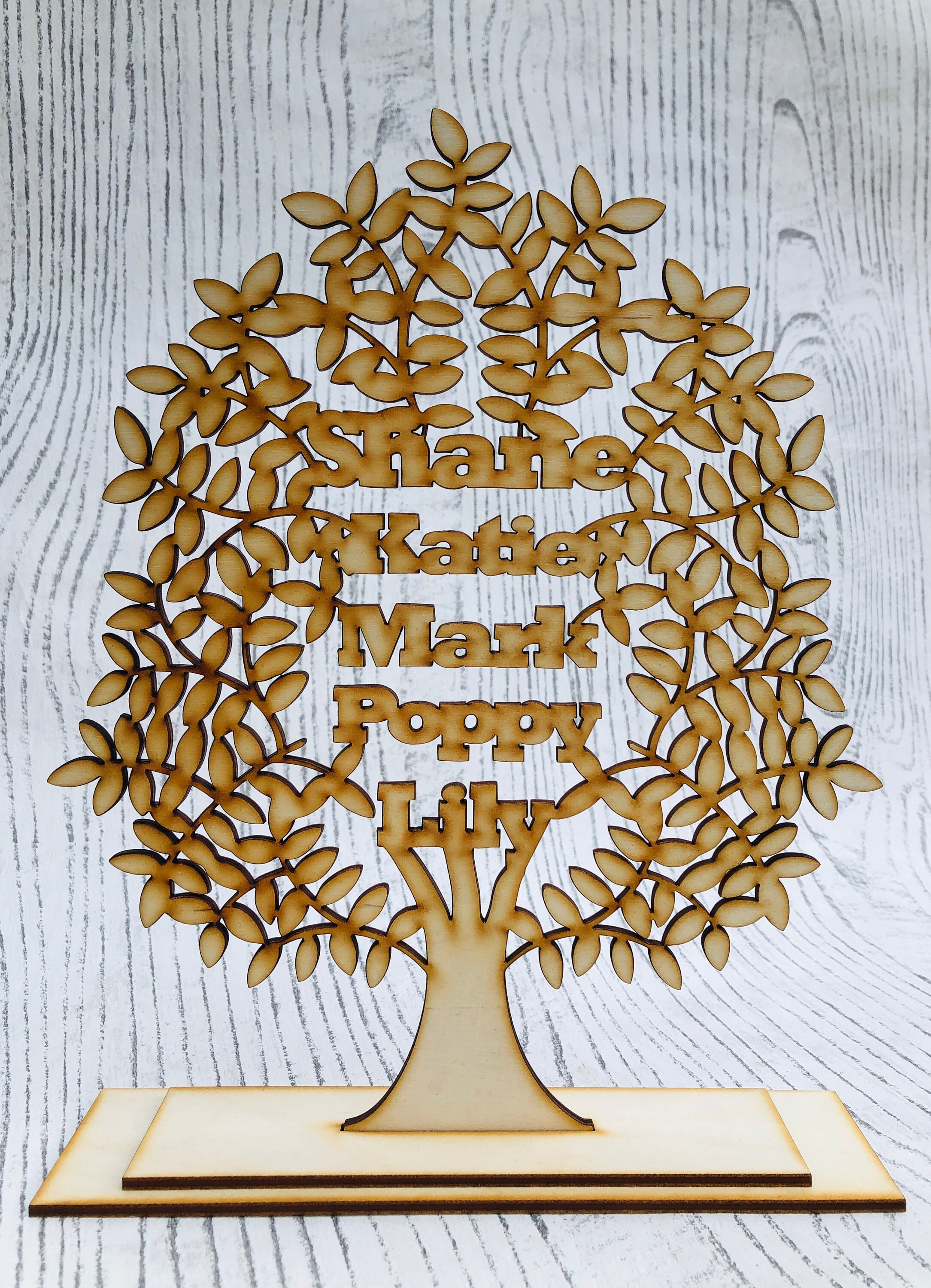 Wooden Family Tree | Etsy