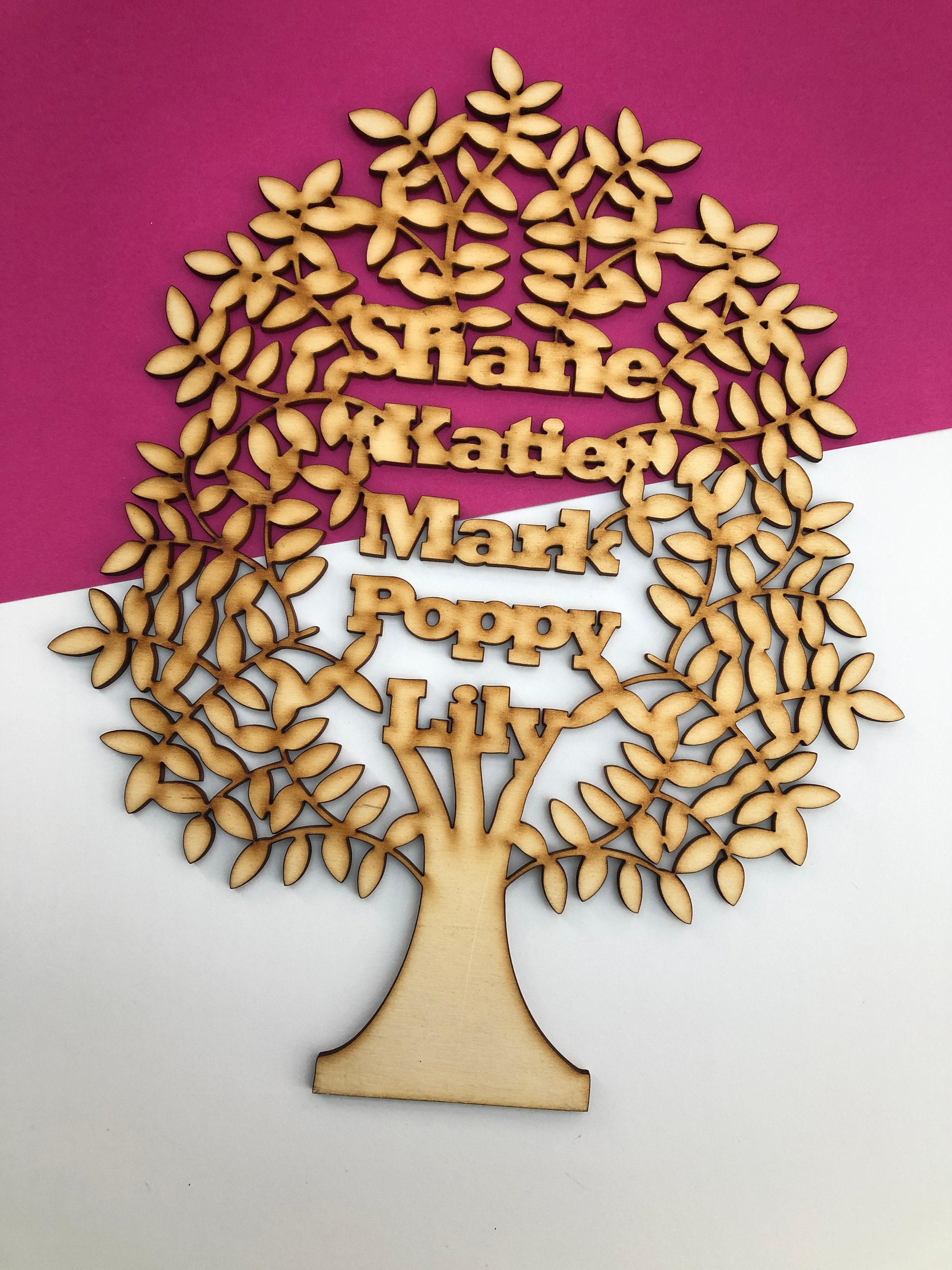 Wooden Family Tree | Etsy