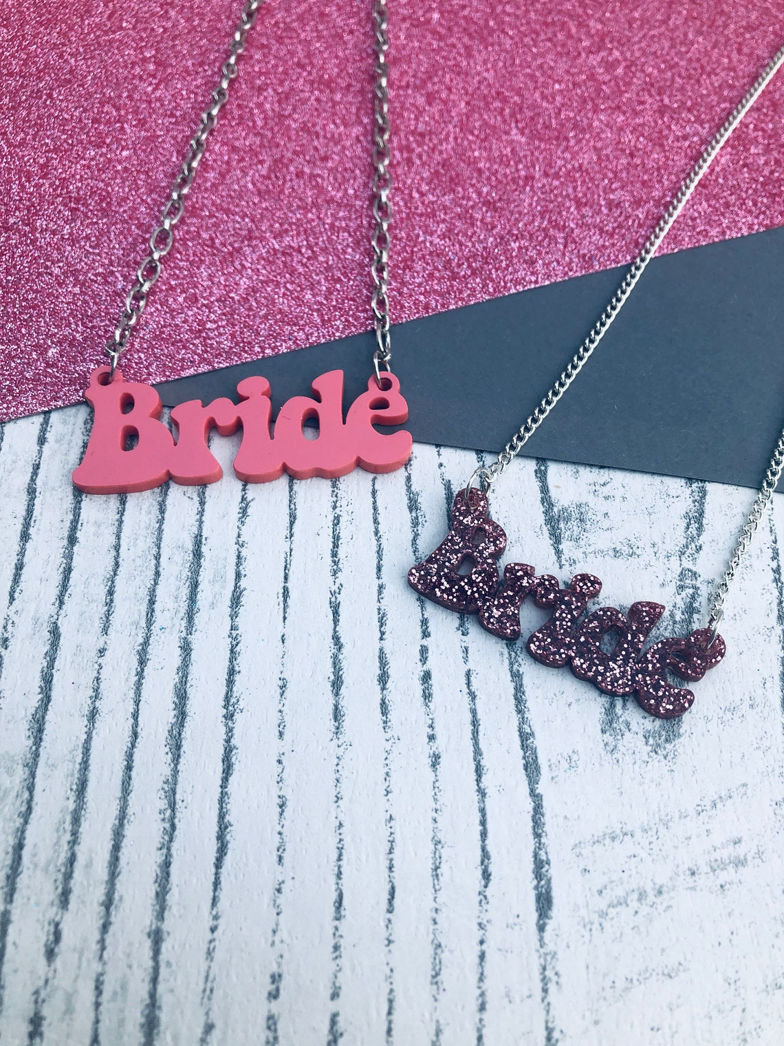 Bride Laser Cut Necklace - Etsy