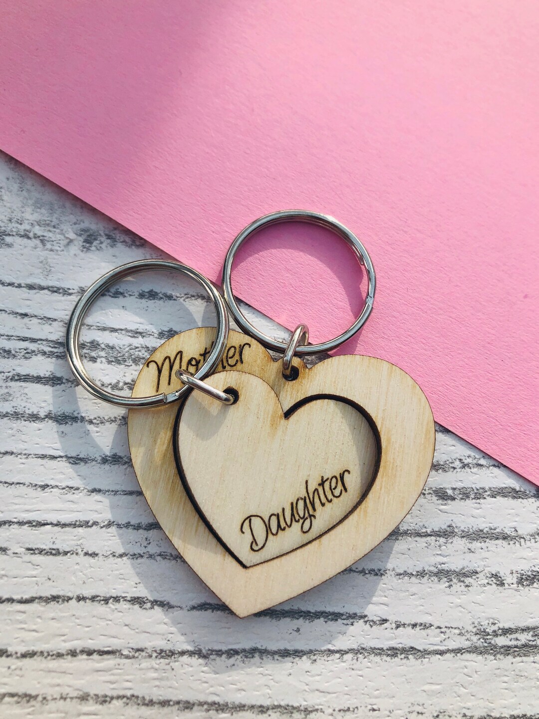 Mother Daughter Key Ring - Etsy UK
