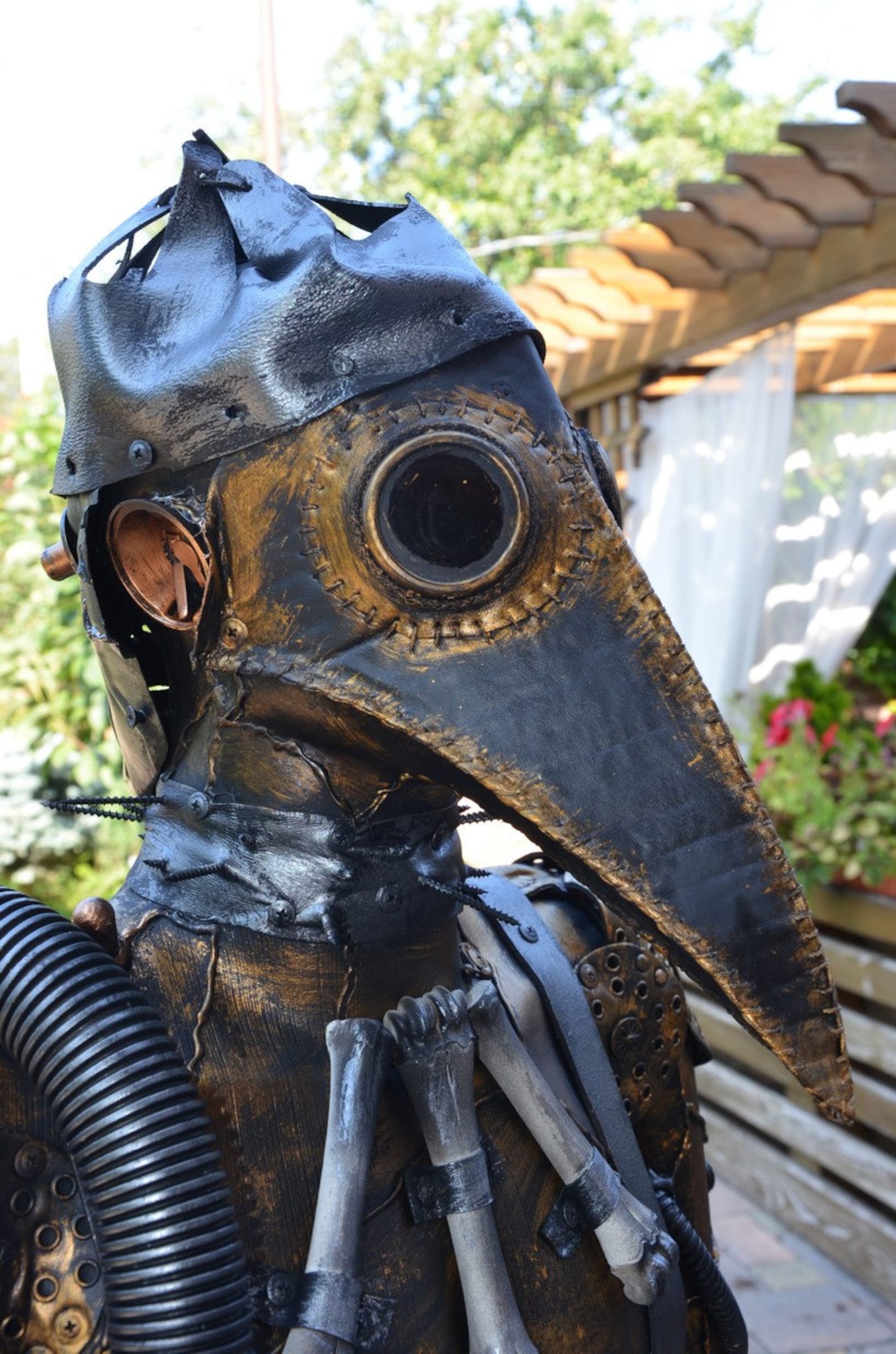 Steampunk Decor Plague Doctor Sculpture Handmade Sculpture - Etsy