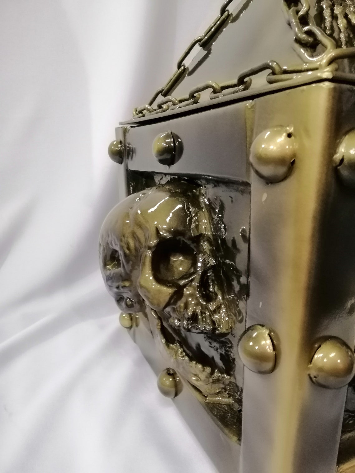 Steampunk decor Metal chest Dower chest Gothic chest | Etsy