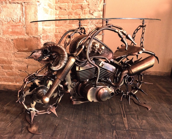 Motorcycle-shaped Table Steampunk Table Gothic Furniture - Etsy