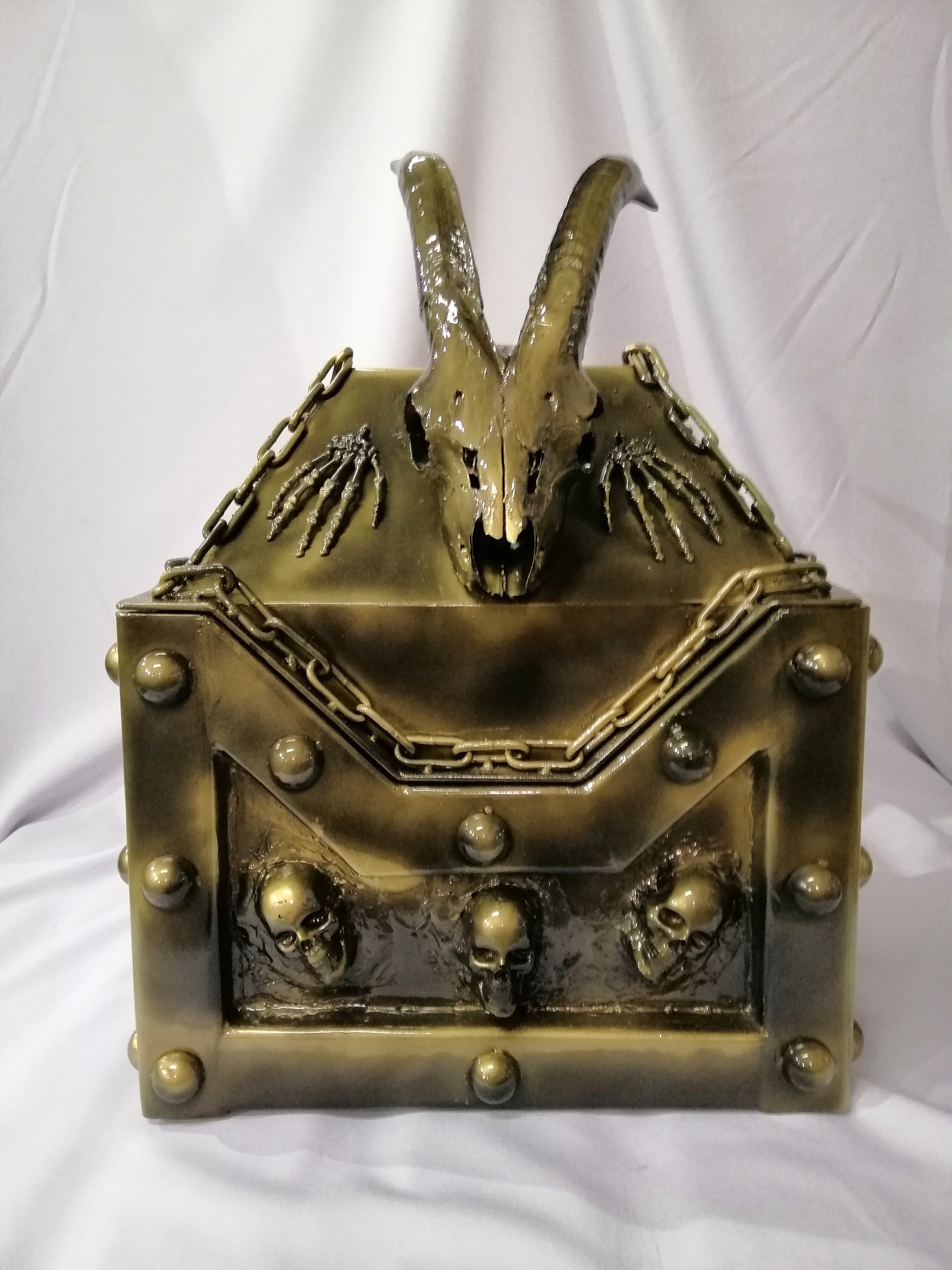 Steampunk decor Metal chest Dower chest Gothic chest | Etsy