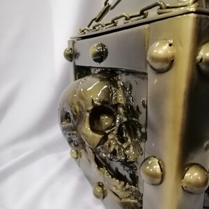 Steampunk Decor, Metal Chest, Dower Chest, Gothic Chest, Storage Chest ...