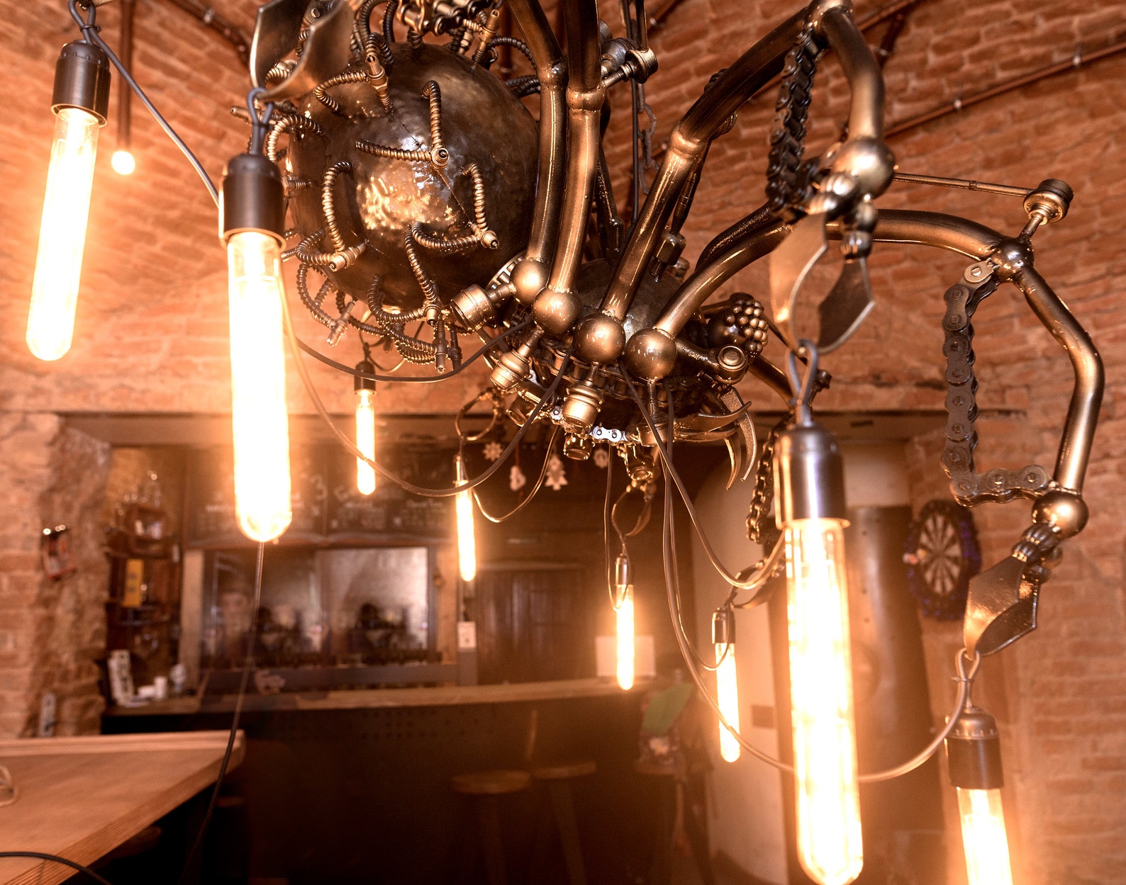 Steampunk Spider Lamp Edison Spider Lamp in Sculptures - Etsy