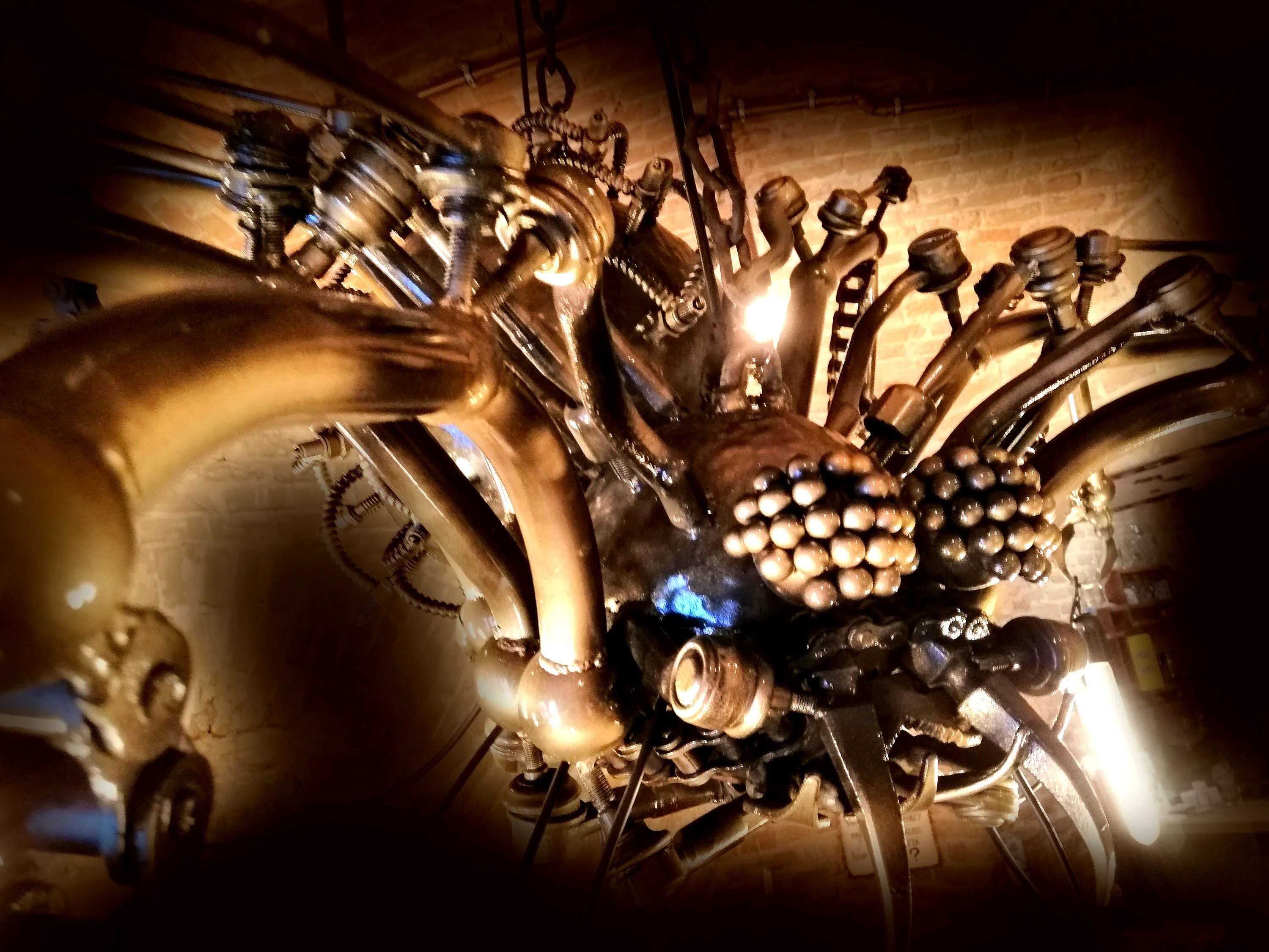 Steampunk spider lamp Edison spider Lamp in sculptures | Etsy