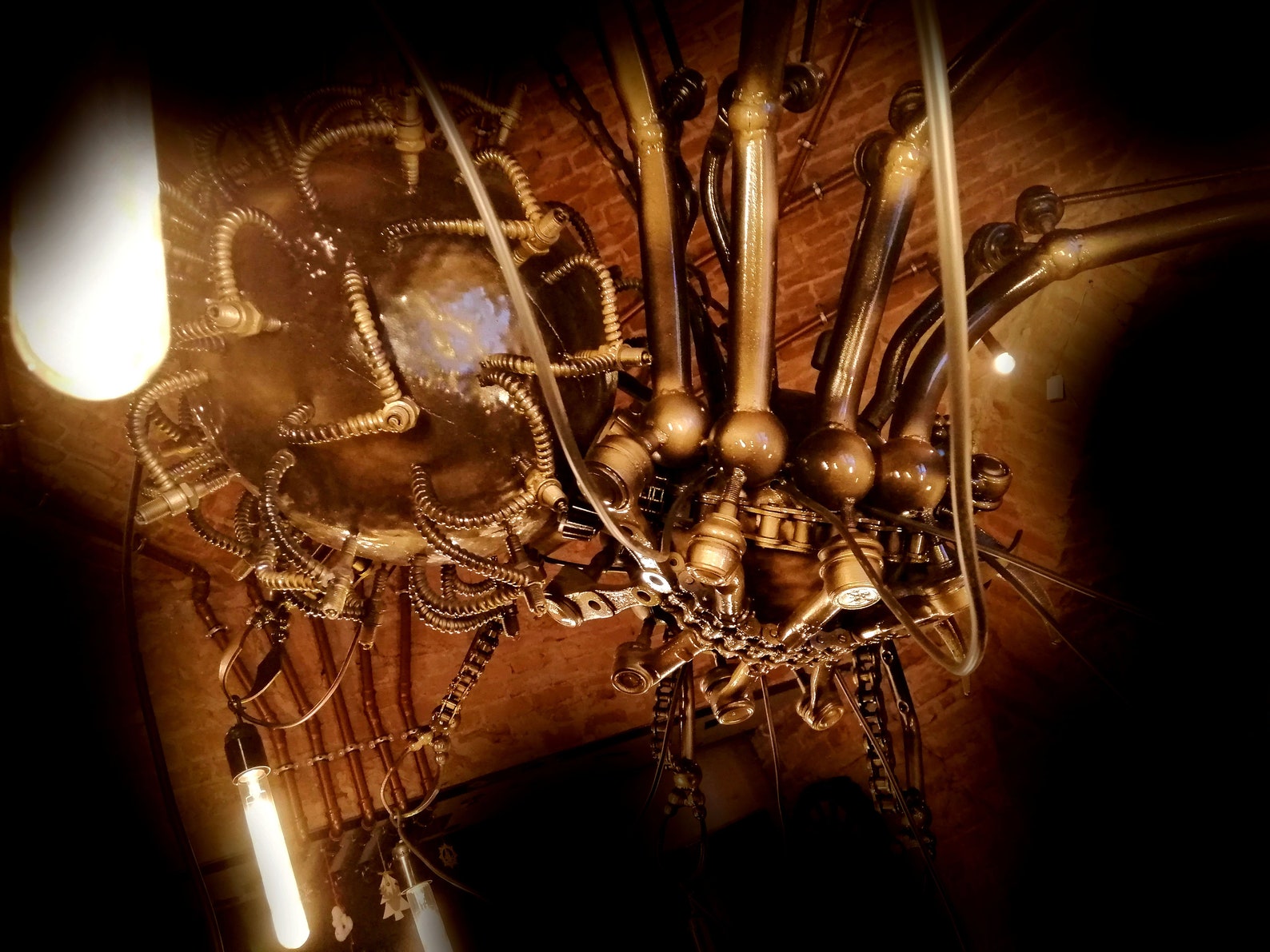 Steampunk Spider Lamp Edison Spider Lamp in Sculptures - Etsy