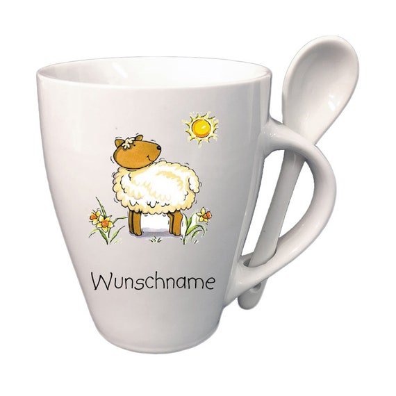 Children's Name Cup Mug Made of Porcelain Cocoa Mug Incl. - Etsy