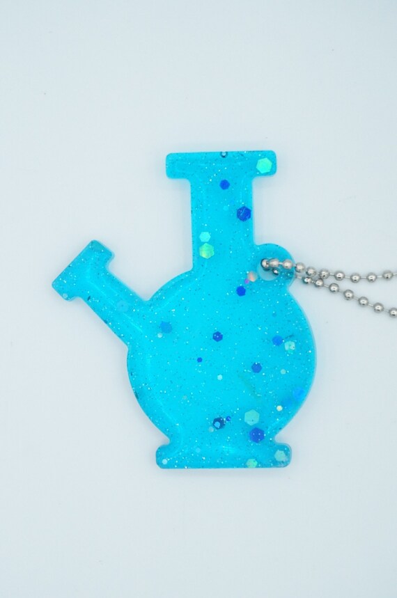 Glitter Bomb Water Pipe Key Chains Ohiohippies.com - Etsy