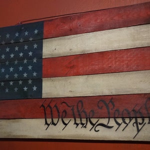 American Flag, We the People Wooden Sign - Etsy
