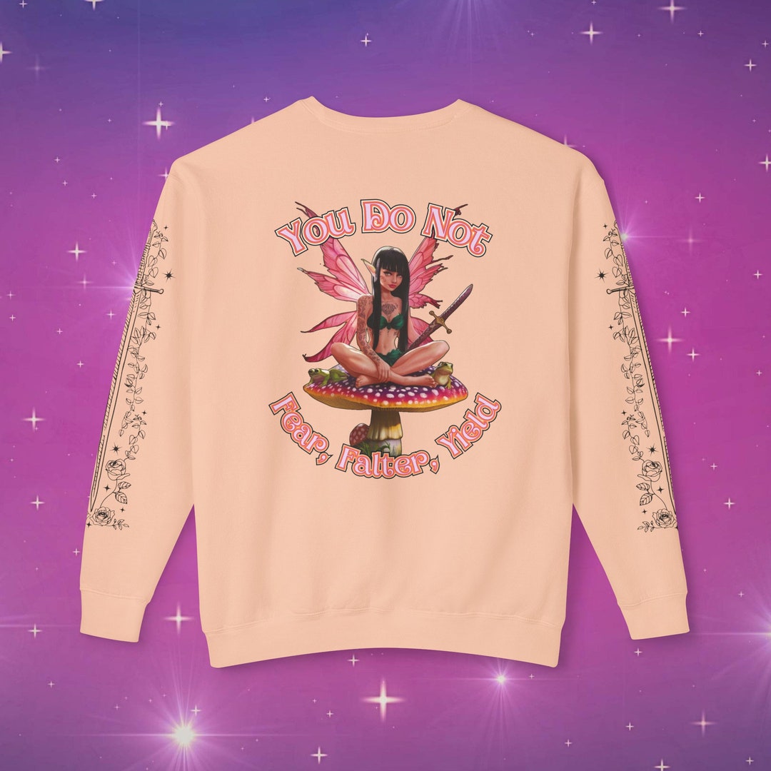 ACOTAR High Fae Sweater Peachy, Butter, or Neon Violet Comfort Colors ...