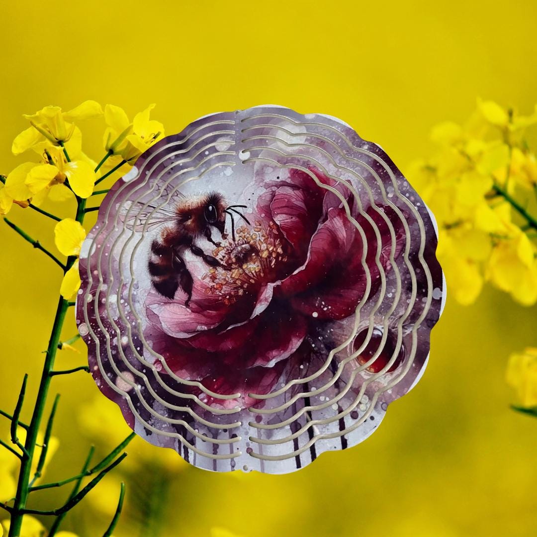 A Honey Bee Wind Spinner is a Delightful Garden Accessory - Etsy