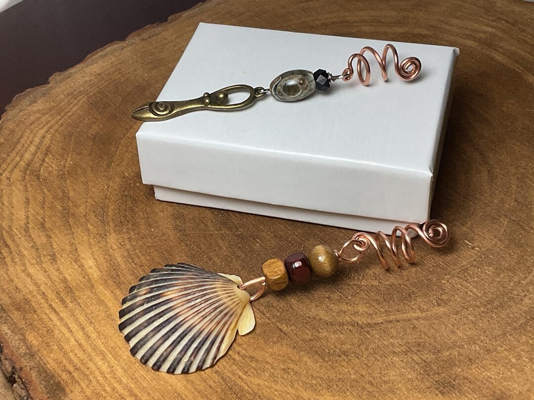 Shell Hair Coils for Braids: Copper Dreads Jewelry Set - Etsy