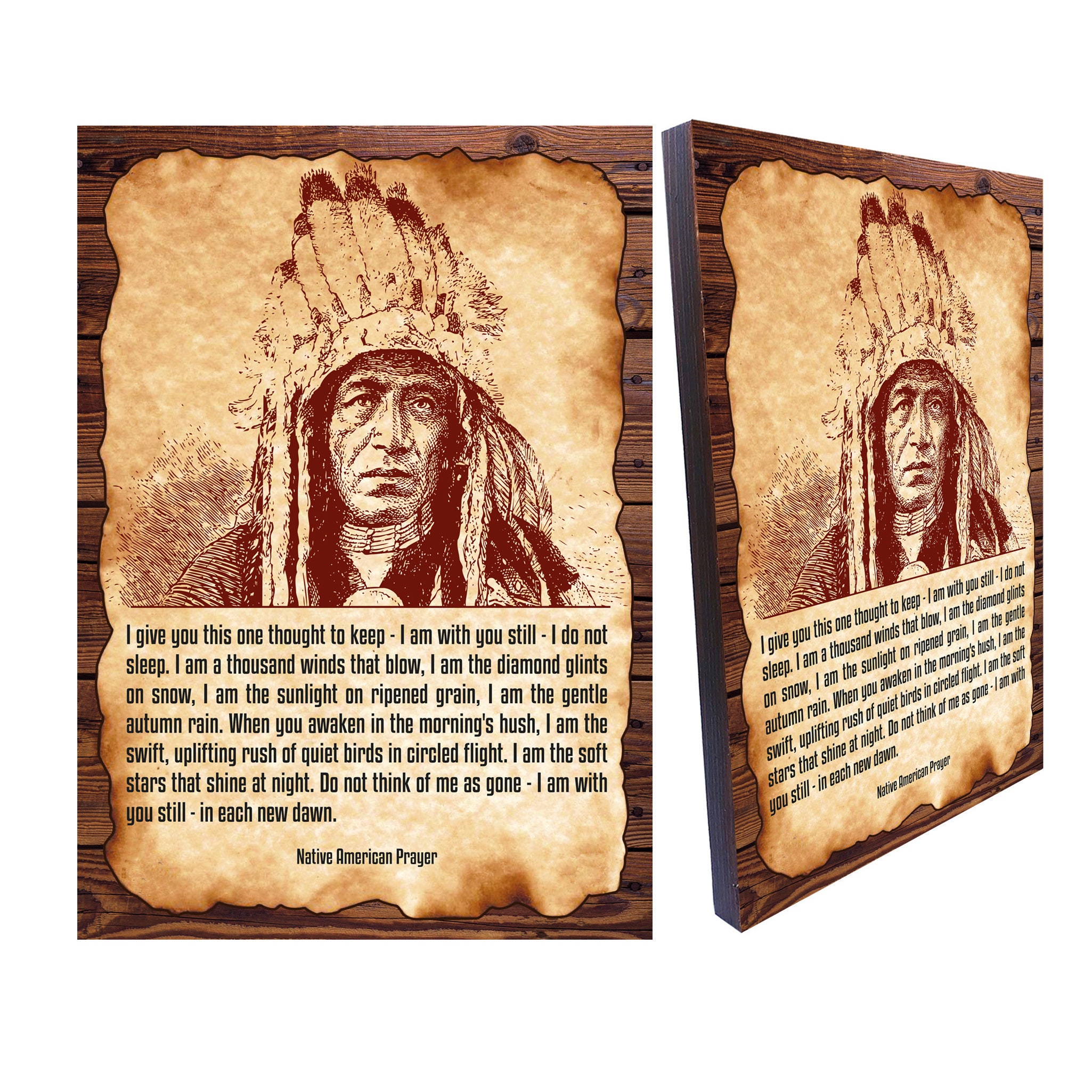Native American Prayer Poem Print: Minimalist Wall Art (8.3'' X 11.7 ...