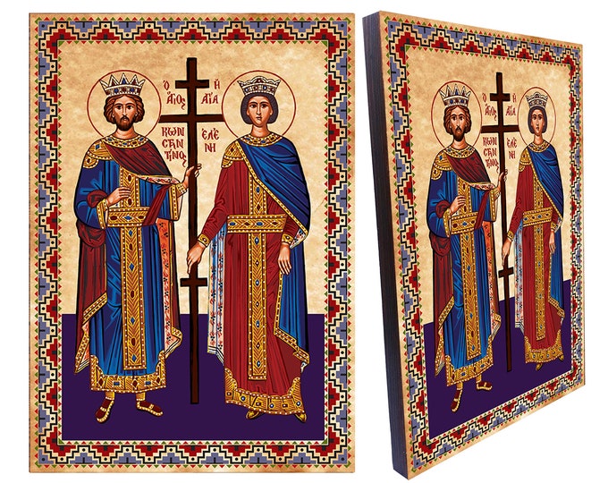 Sts Constantine Icon and Helen Icon Saint Constantine Icon Saint Helena ...